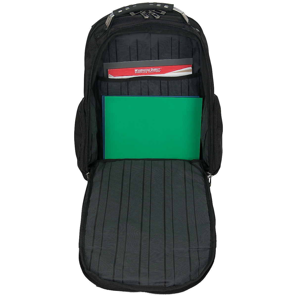 HERITAGE TRAVELWARE Travelier Dual Compartment Checkpoint-Friendly 17" Laptop Business Backpack, Black, One Size