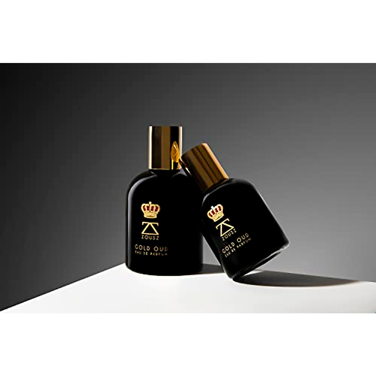 ZOUSZ Gold Oud Eau De Parfum - Earthy Oud Perfume with Raspberry, Cinnamon and Soft Musk - A Hypnotic Rich Scent 50mL