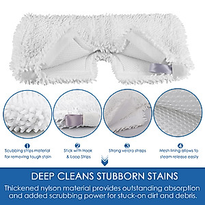 6 Pack Pocket Steam Mop pad Cleaning Pads for Shark Steam Pocket Mop S3500 Series S3501 S3601 S2902 S3901 S3550 S3601d S3801 S3801co Se450 S2901