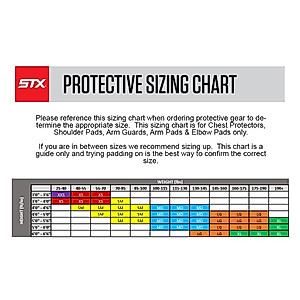 STX Lacrosse Stallion 75 Arm Pads, Black, Small, Pair