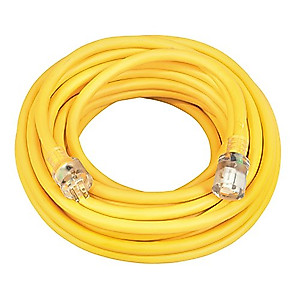 Woods Southwire 02688 10/3 50-Foot Vinyl Outdoor Extension Cord with Lighted End ; Yellow ; 50 ft - 26888802