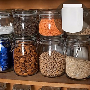 BFL Large Plastic Canisters with Twist-On Lids, 2Qt Storage of Dry Goods Snacks Chips Pet Food Liquid Arts Crafts Supply Garage or Workshop Organizing Household Items Transportation of Goods Pack of 6