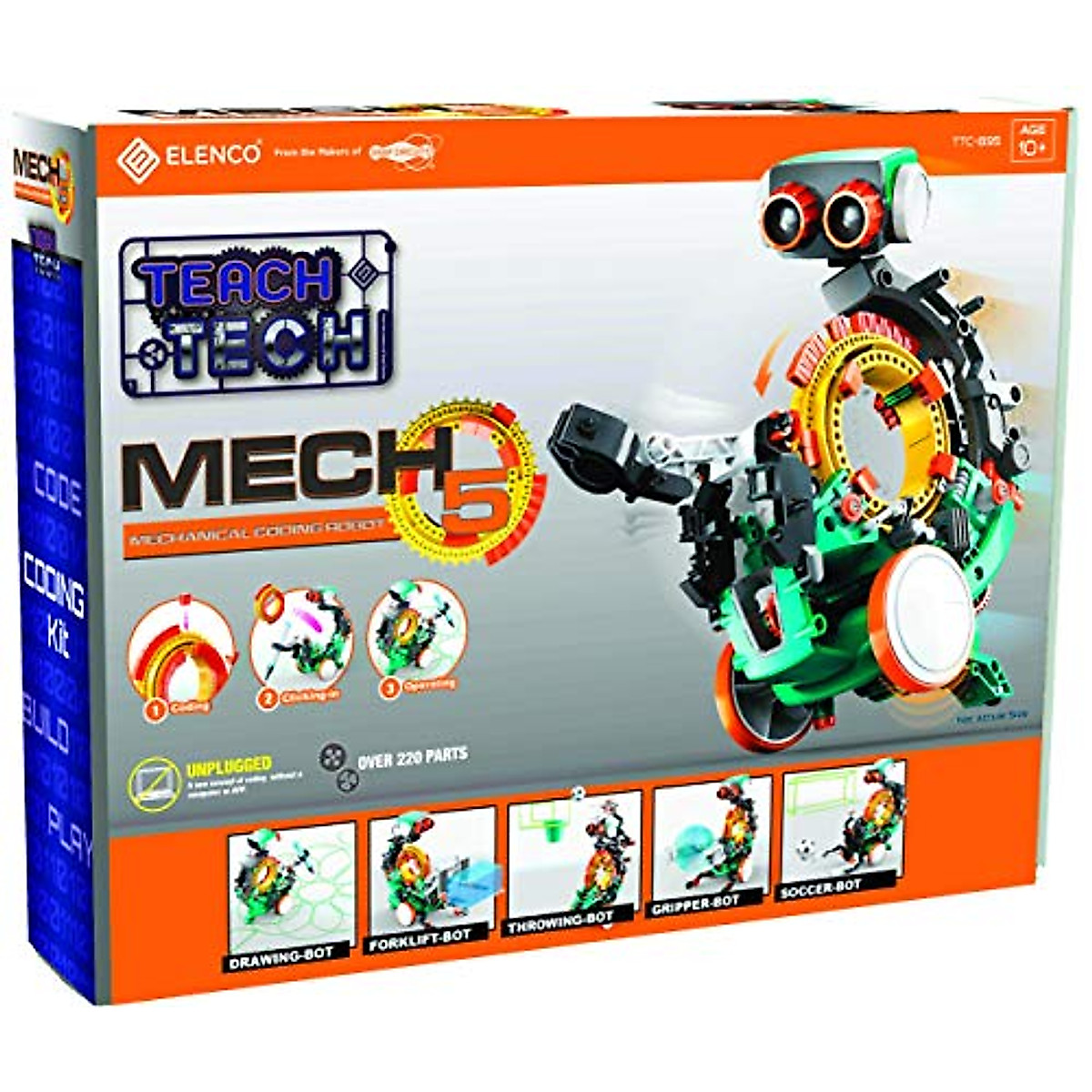 Snap Circuits Teach Tech Mech 5, Mechanical Coding Robot