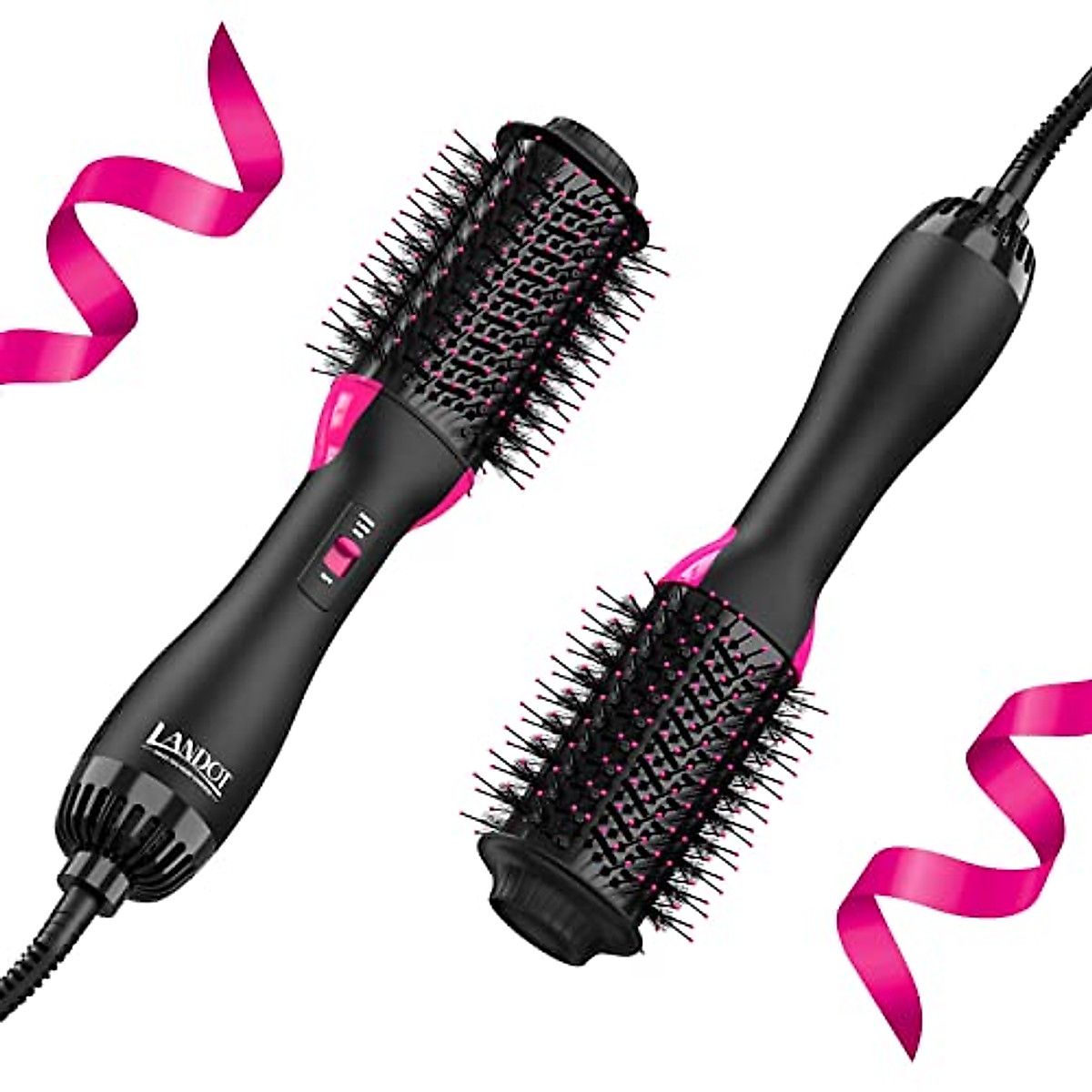 Hair Dryer Brush Blow Dryer Brush in One - Plus 2.0 One-Step Hot Air Brush - 4 in 1 HairDryer Styler and Volumizer for Drying Straightening Curling Volumizing Hair
