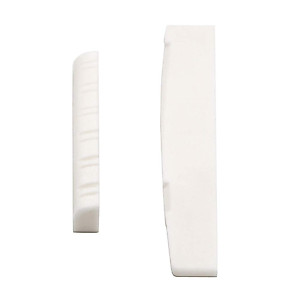 DISENS 12 String Guitar Saddle and Nut Slotted Real Bone Neck Nuts, Acoustic Guitar Bridge Parts Replacement & Accessories