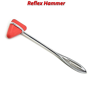 MEDSPO Professional Medical Reflex Hammer | Neurological Diagnostic | Surgical Taylor Percussion | Rubber Head | Neurological Neuro Instruments Tools (Taylor Reflex Hammer)