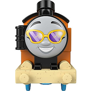 Thomas & Friends Motorized Toy Train Beachy Nia Battery-Powered Engine with Beach Ball Cargo for Preschool Kids Ages 3+ Years