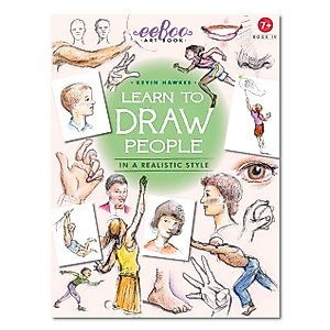 eeBoo: Art Book 4 - Learn to Draw People with Kevin Hawkes (ARTBK4), Perfect Guide for Budding Young Artists, Allows to Draw People in a Realistic Style, Perfect for Ages 7 and up