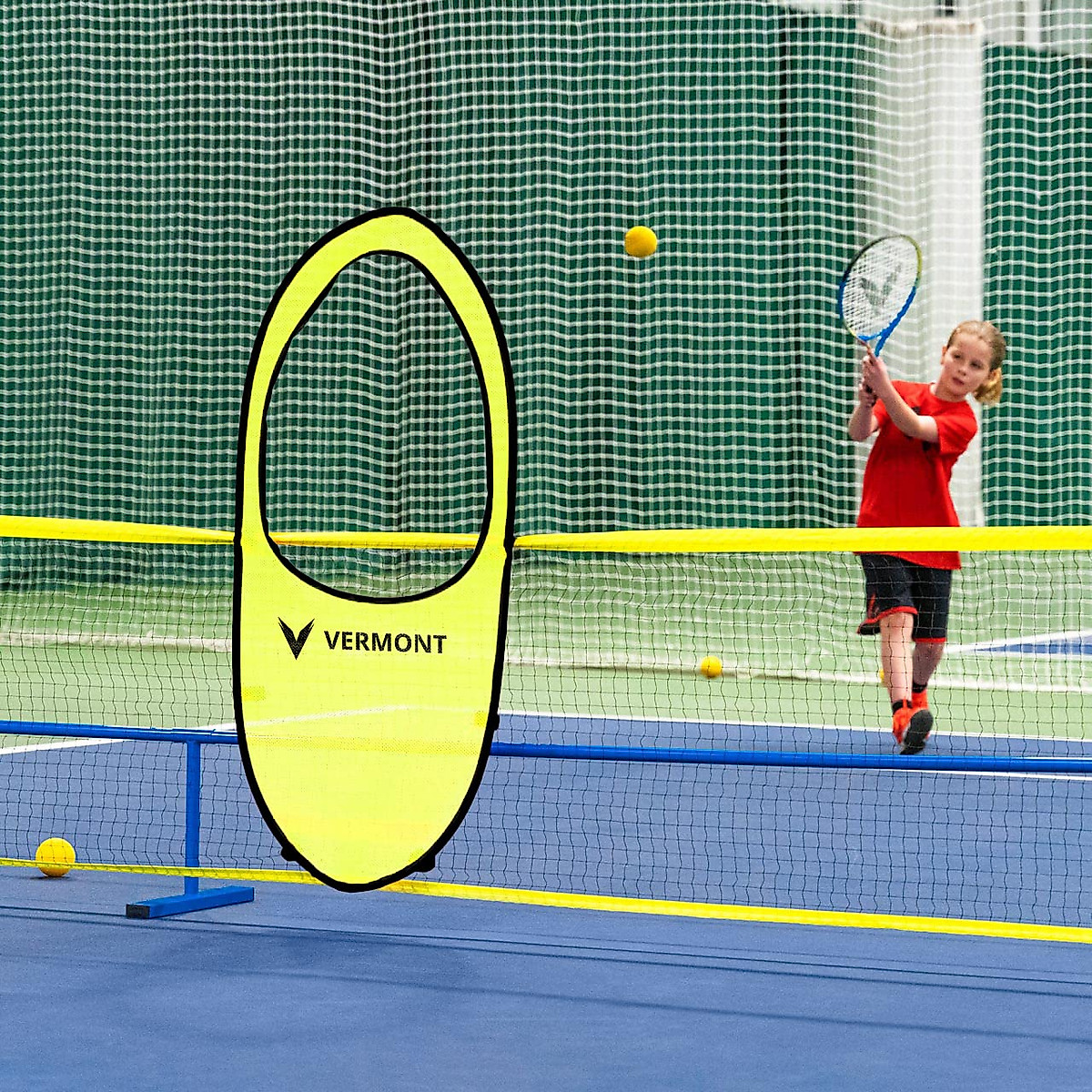 Vermont Tennis Net Targets [2 Pack] – Develop Shot Accuracy Skills (Carry Bag Included)