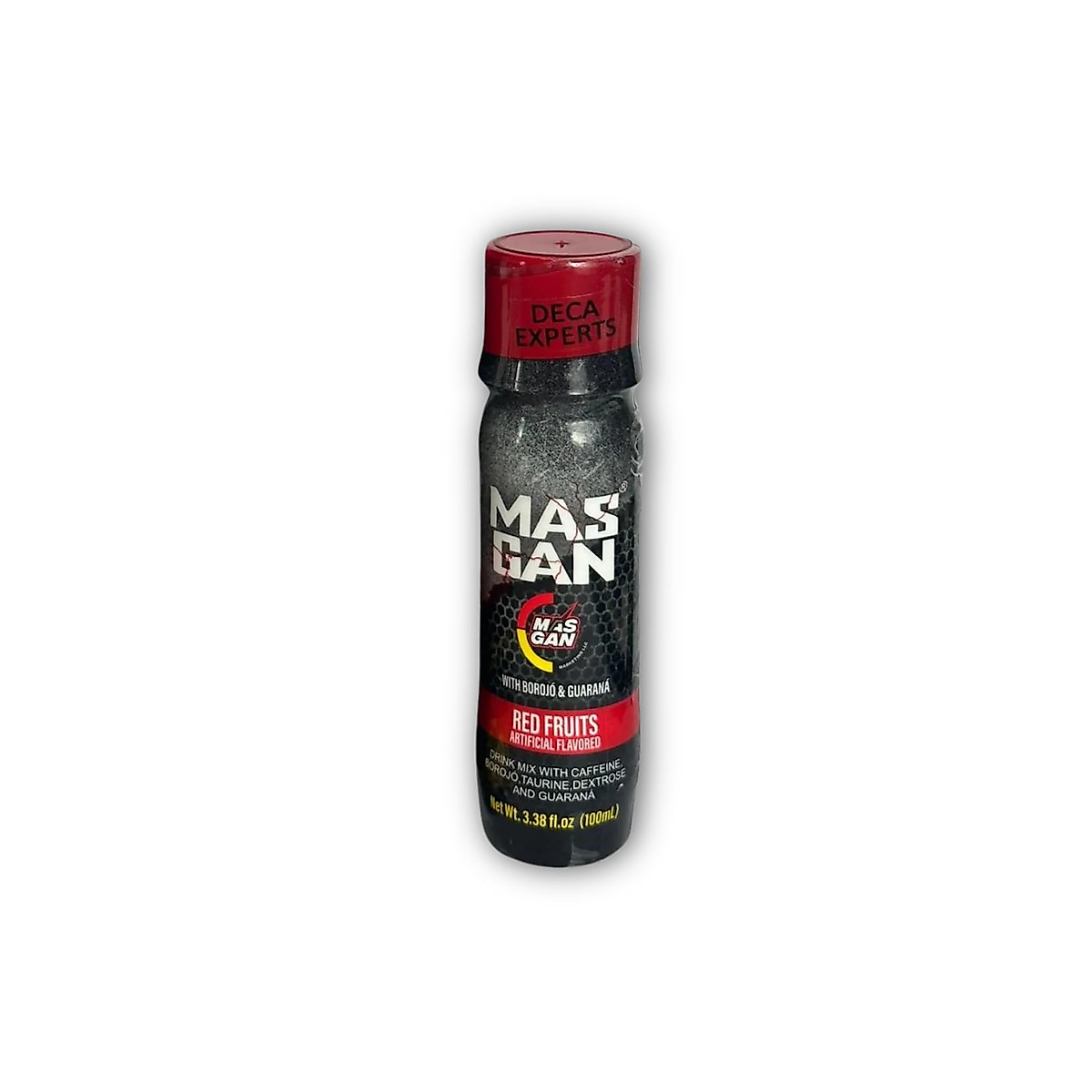 MasGan Energy Drink - Pack of 2. 1 of 500ml / 16.9oz & 1 of 100ml - 3.38 oz.