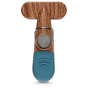 Phantom Chef Set of 5 Bag Clips | Durable, Long-Lasting, Soft Touch, Kid-Friendly Seal Grips | Food Chip Bag Clips for Food Storage | Reusable | Zero Waste Kitchen Clips | T Shape Clip (Navy)