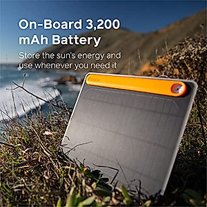 BioLite, SolarPanel 5+, Ultraslim 5-Watt Solar Panel with 3,200 mAh Battery, 13.76 oz, 10.12 x 8.19 x 0.94