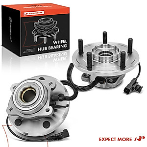 A-Premium 2 x Rear Wheel Bearing and Hub Assembly with ABS & 5-Lug Compatible with Dodge Grand Caravan 2008-2011 & Chrysler Town & Country 2008-2011 & Volkswagen Routan 2009-2011