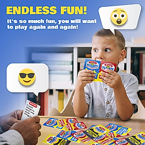 Kids VS Parents - Family Game for Kids 4-12 | Games for Family Game Night | Kids Card Games with 200 Conversation Starter Cards for 10-90 Minutes Play Time