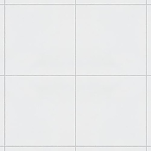 Merola Tile FRC8TWEW Twenties White 7.75" x 7.75" Ceramic Floor and Wall Tile, 25