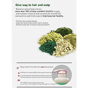 [ChungMiJung] Kelp Small Scalp Shampoo Dandruff Shampoo 500ml-organic 18 Ingredients from Nature for Sensitive Skin Korean Skincare,16.91 Fl oz (Pack of 1)