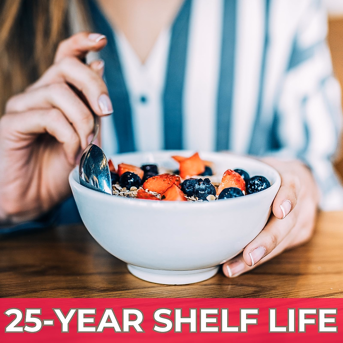 Nutristore Freeze Dried Blueberries | #10 Can Fruit | Perfect Healthy Snacks | Bulk Survival Emergency Food Storage Supply | Low Carb/Calorie Canned Camping/Backpacking Supplies | 25 Year Shelf Life