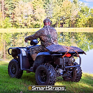 SMARTSTRAPS - 215 SmartStraps Bungee Cords (10pc Value Pack) – Secure Luggage, Coolers and Other Light Loads for Transport – Flat Strap Bungee Cords Distribute Load to Reduce Slipping