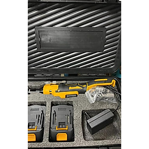 Rehomy Cordless Electric Ratchet Wrench Set 21V 3/8 Power Ratchet Tool Kit with 2.0Ah Batteries Sockets 1/4 Adapter 3 Extension Bar