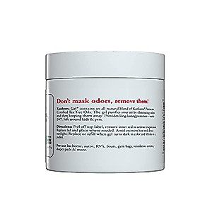 Kanberra Gel | Odor Removing Gel | Stop Odors Naturally | Pure Tea Tree Gel | The Original All Natural Air Purifier | NEW 6oz size