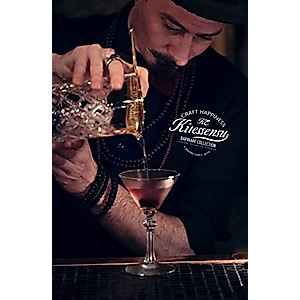 KITESSENSU Bar Cocktail Mixing Glass, Seamless Cocktail Pitcher for Stirred Cocktail with Weighted Bottom, Old Fashioned Bartender Accessory and Tool - 18oz 530ml