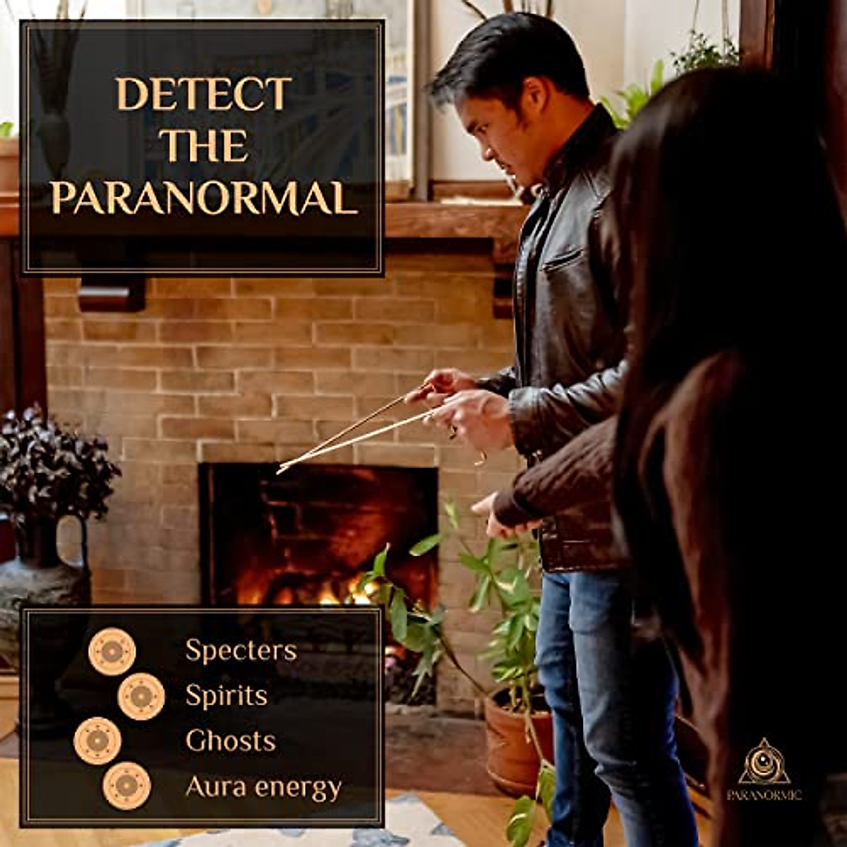 Copper Dowsing Rods Spiritual & Pendulum Board Kit with Mat & Quartz Crystal – Set of 2 Pure Copper Spiritual Rods – Discover Paranormal Secrets with Divining Rods by PARANORMIC