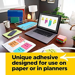 Post-it Dispenser Pop-up Notes, 3x3 in, 18 Pads, Assorted Colors, Clean Removal, Recyclable