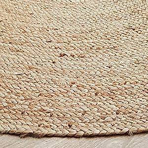 2x3, 3x4, 3x5, 4x6, 5x7, 5x8 Ft. Indian Hand Braided Jute Rug/ Natural Jute Rug/ Solid Color Pure Jute Rug/ Patio Rug/ Hallway Rug/ Outdoor Rug (2x3 Ft Oval Rug)
