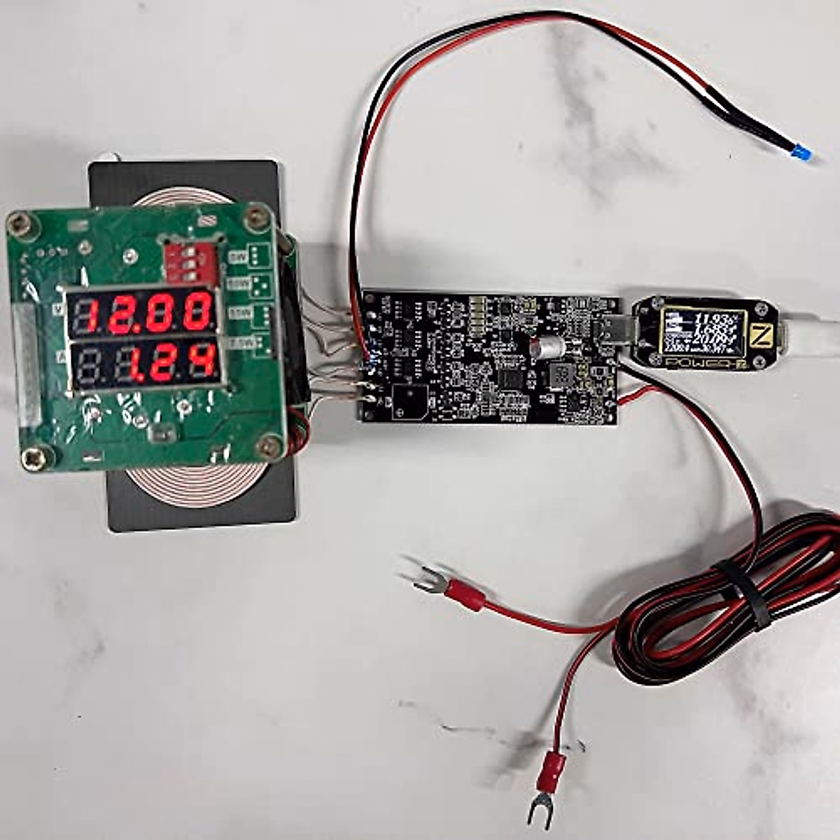 UUMAO Wireless Charger 3 coils, qi 15W high Power Wireless Charging Circuit Board 12-24V Input. Suitable for Wireless Charging DIY for Cars, Trucks and RVs.