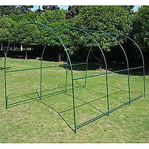 Strong Camel Portable Greenhouse Large Walk in Green Garden Hot House Outdoor Plant Tunnel Tent (12' X 7' X 7' (2))