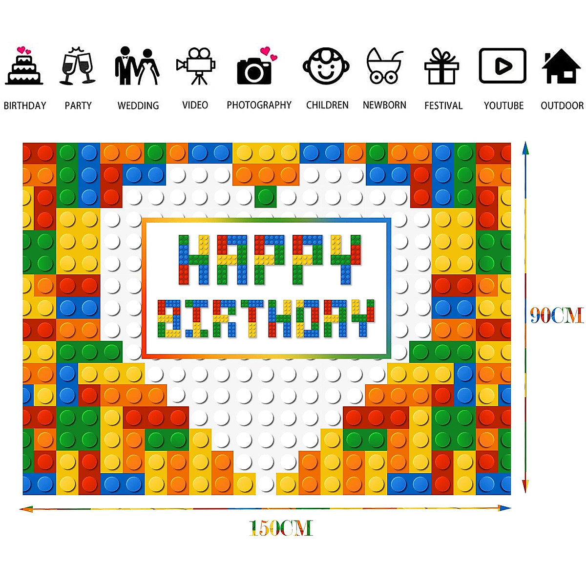Building Blocks Party Decorations & Supplies Kit | toohoo