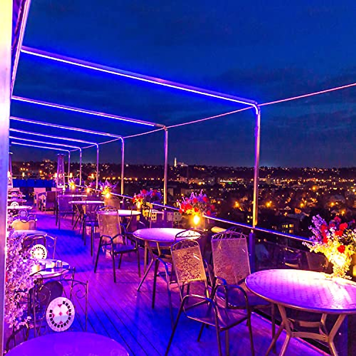 segrass 16.4ft LED neon Lights with Remote APP Control IP65 Waterproof Flexible Neon LED Strip Lights 24V RGB LED neon Rope Lights for Bedroom Room Outdoors Decor