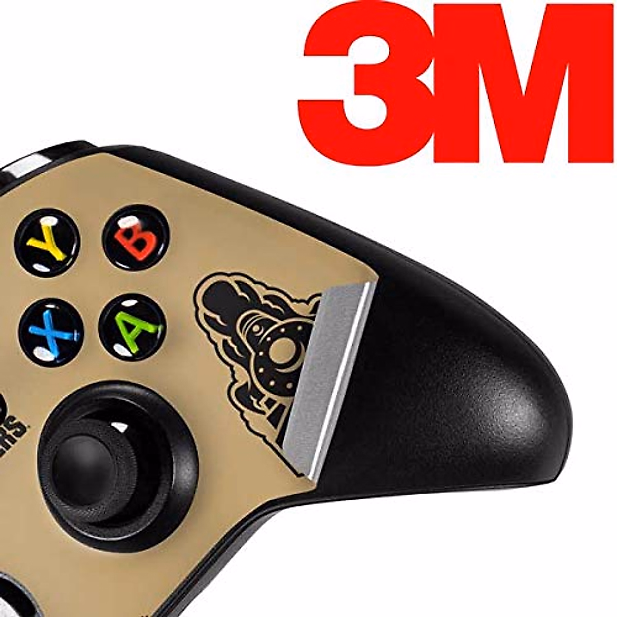 Skinit Decal Gaming Skin Compatible with Xbox One S Controller - Officially Licensed College Purdue Gold Signature Logo Design