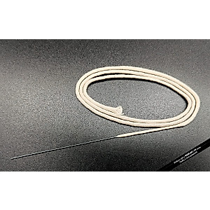 WDMART-US Kerosene Lighter consumables · Cotton core with Metal Guide Needle · Cotton core for Exchange · Suitable for Most Brands of Kerosene Lighter (Length: 19.69in-Diameter: 0.09in)