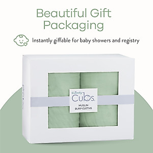 Comfy Cubs Diaper Caddy Organizer- Large Portable Baby Diaper Caddy and Muslin Burp Cloths Large 6 Pack Bundled