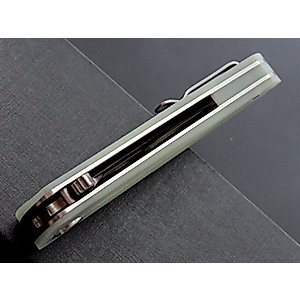 Eafengrow CH3001-G10 Folding Knives D2 Steel Blade G10 Material Handle Outdoor Camping Knife Hunting Survival Hand EDC Tools (Jade)