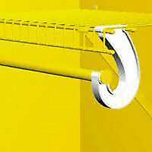 SuperSlide White Closet Rod Support, Pack of 50