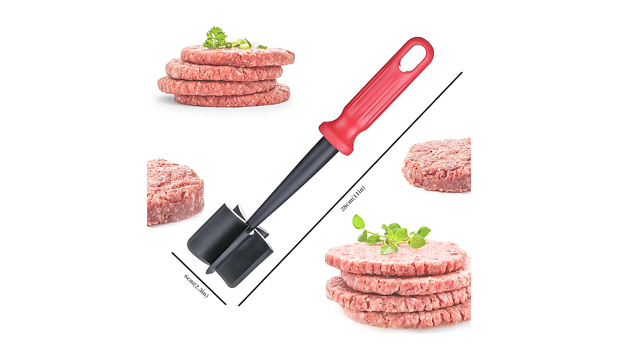 MONGSEW Meat Chopper: Heat Resistant Ground Beef Smasher