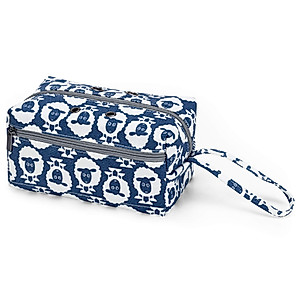Luxja Small Yarn Storage Bag, Portable Knitting Bag for Yarn Skeins, Crochet Hooks, Knitting Needles (up to 8 Inches) and Other Small Accessories (Small, Sheep)