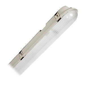 Sylvania 74530 SYLVANIA Luminaries Vapor Tight, 25W, 2ft. Waterproof Polycarbonate Housing, 4000K Cool White, 122, 000 Hours, Stainless Steel Clips