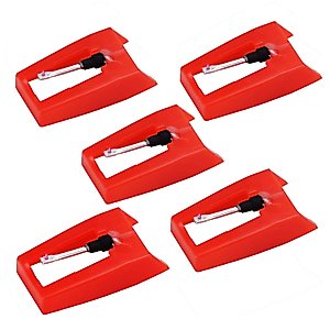 Record Player Needles Replacement, 5 Pack Turntable Record Player Needle for Crosley Victrola Jenson Sylvania Vinyl LP Phonograph Record Players