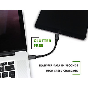 Vebner 6-Inch Extra Short USB4 Cable - 40Gbps Supports 100W (20V, 5A) Charging - Compatible with Thunderbolt 3 and USB-C (2-Pack)