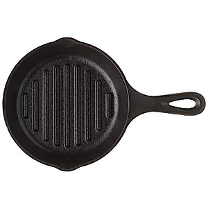 Lodge Cast Iron Grill Pan, 6.5 Inch