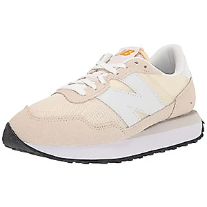 New Balance Women's 237 V1 Sneaker, Calm Taupe/White, 10