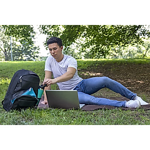 Multi Pocket School Backpacks for Boys, Colorful School and Travel Backpacks with Padded Straps, Side Pockets (Black)