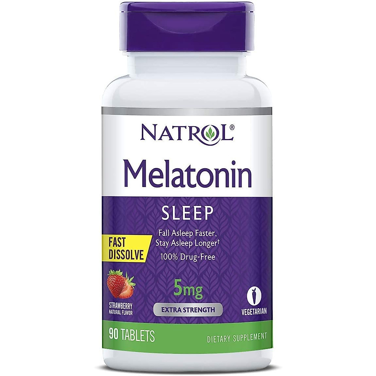 Natrol Melatonin 5 mg Fast Dissolve Sleep Support Tablet - 90 per Pack - 2