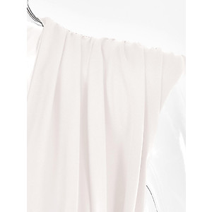 LYANER Women's Wraped V Neck Ruched Sleeveless Tank Leotard Bodysuit Tops White Small