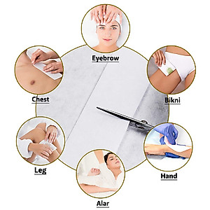 Waxkiss Beauty Non Woven Body and Facial Wax Strips Large 2.7×7.9 Hair Removal 200Pcs Epilating Strips