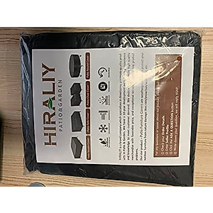 HIRALIY 102.4 Inch Outdoor Furniture Cover, Waterproof Patio Furniture Set Covers, Heavy-Duty Durable Outdoor Table Chair Set Covers 102.4" L x 45" W x 27.5" H
