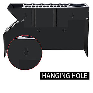 Noverlife Salon Hairdressing Organizer Storage Box, Detachable Hair Styling Tools Holder for Comb Clips Scissors, Multifunctional Hair Tools Desktop Keeper, Wear Resistant Washable Salon Shears Block